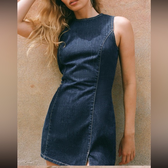 Zara | Dresses | Zara Denim Trf Dress | Poshmark